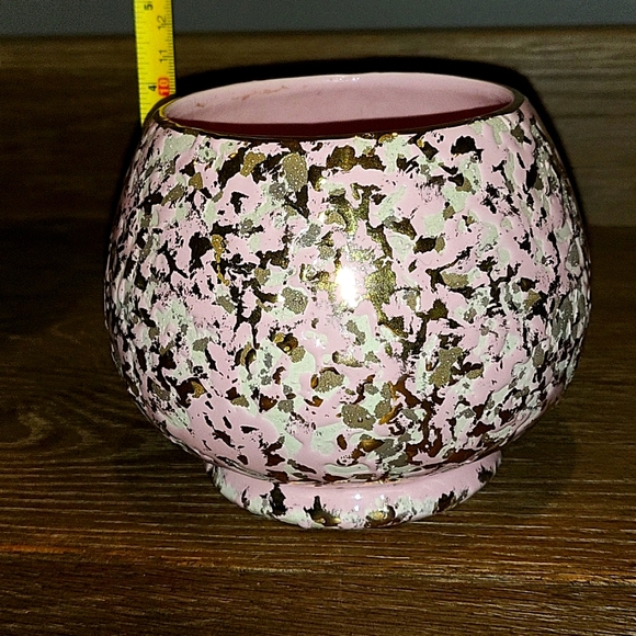 Shafer | Accents | Vintage Shafer 23k Gold Speckled Pink And White ...